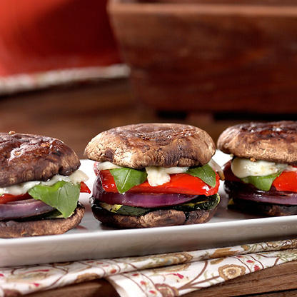 Mushroom Veggie Stacks Recipe from H-E-B