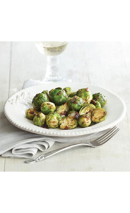 Roasted Brussels Sprouts with Bacon Jam Recipe from H-E-B