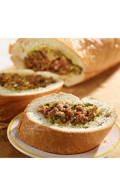 Sausage Stuffed Bread Loaf Recipe from H-E-B