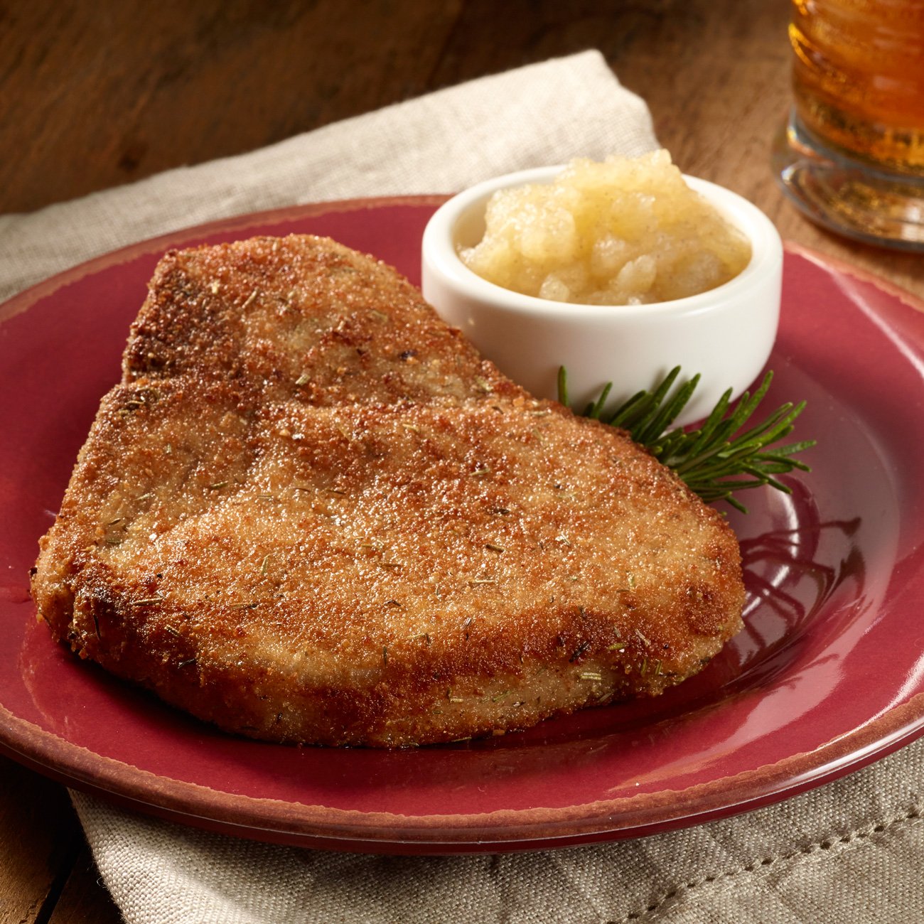 Breaded Pork Chops With Fresh Applesauce Recipe from H-E-B