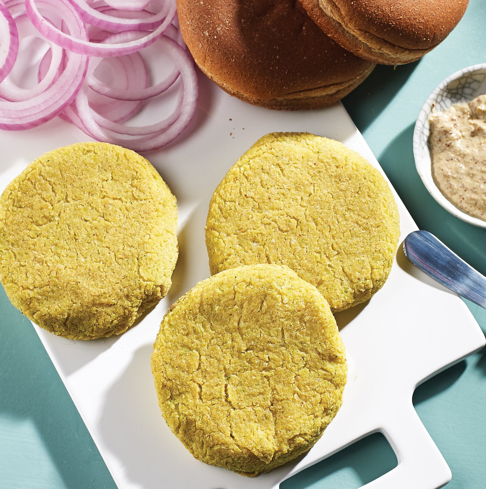 Broccoli and Cauliflower Quinoa Burgers Recipe from H-E-B