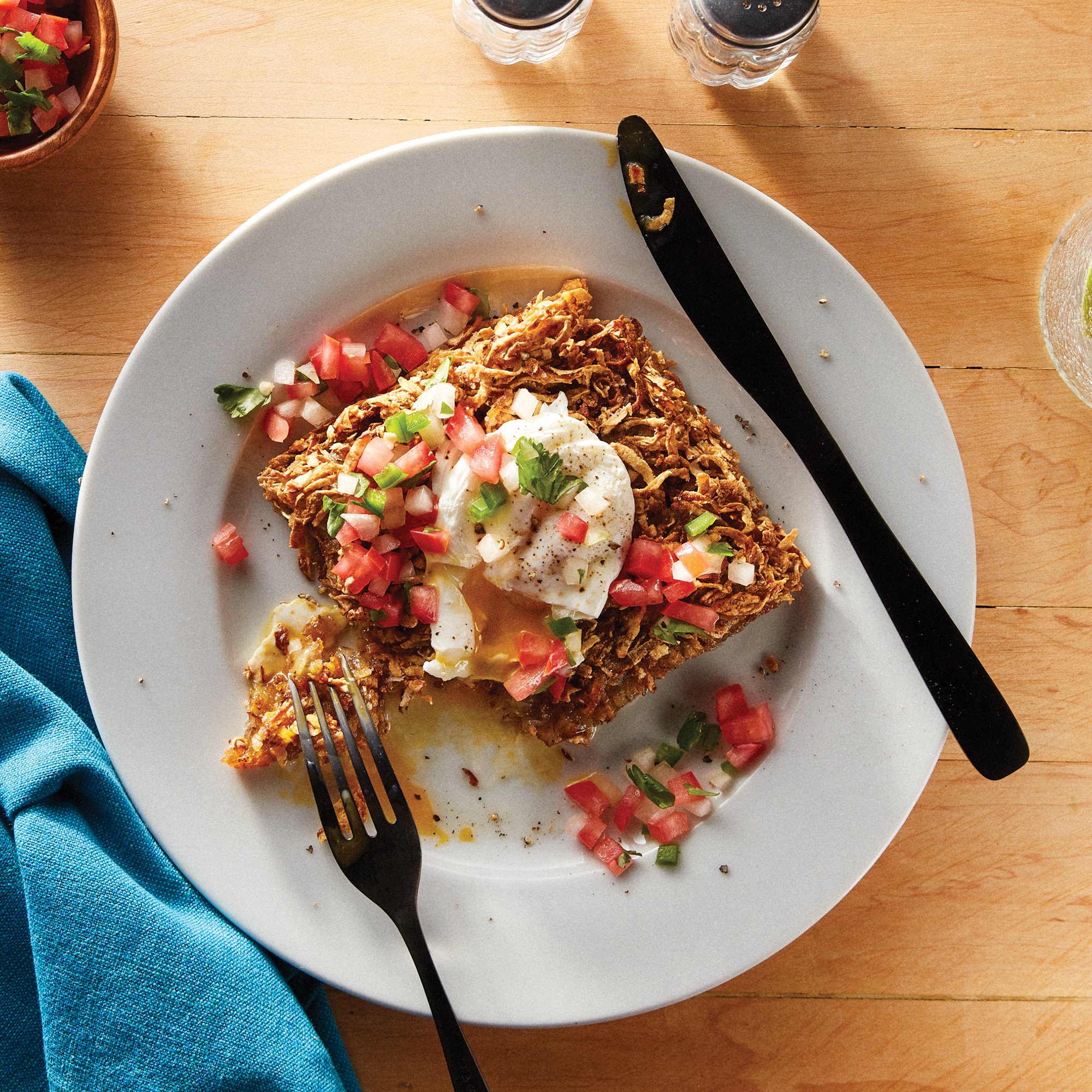 Crispy Potato Brick with Poached Eggs Recipe from H-E-B