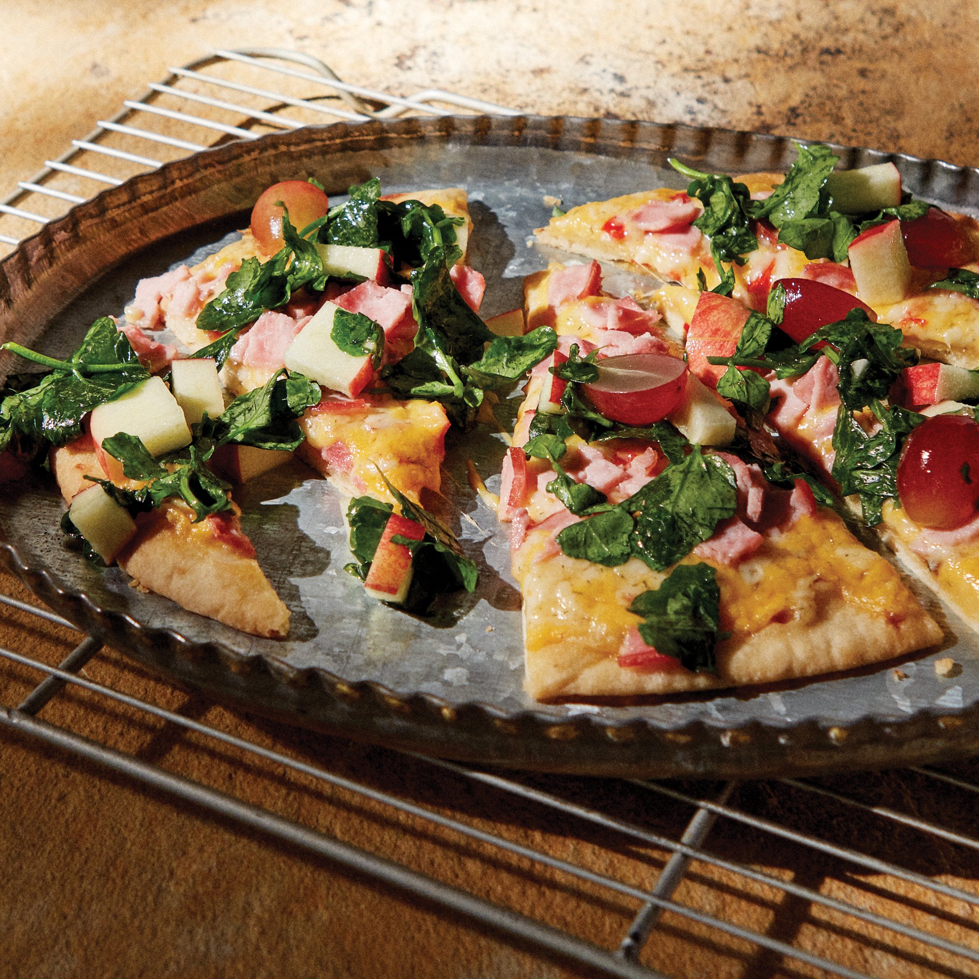 Ham and Pimento Cheese Flatbread Recipe from H-E-B
