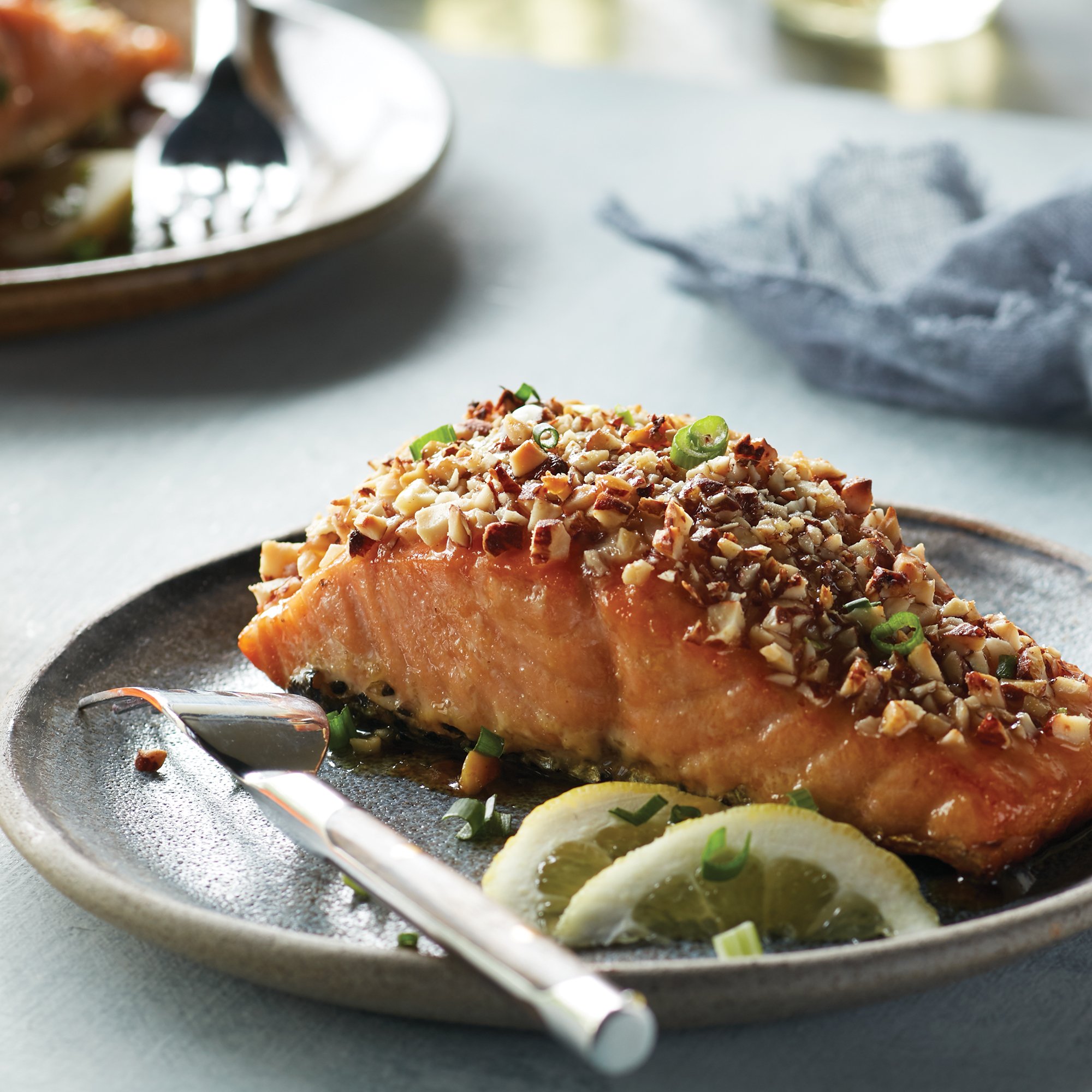 Honey Glazed Almond Salmon Recipe from H-E-B