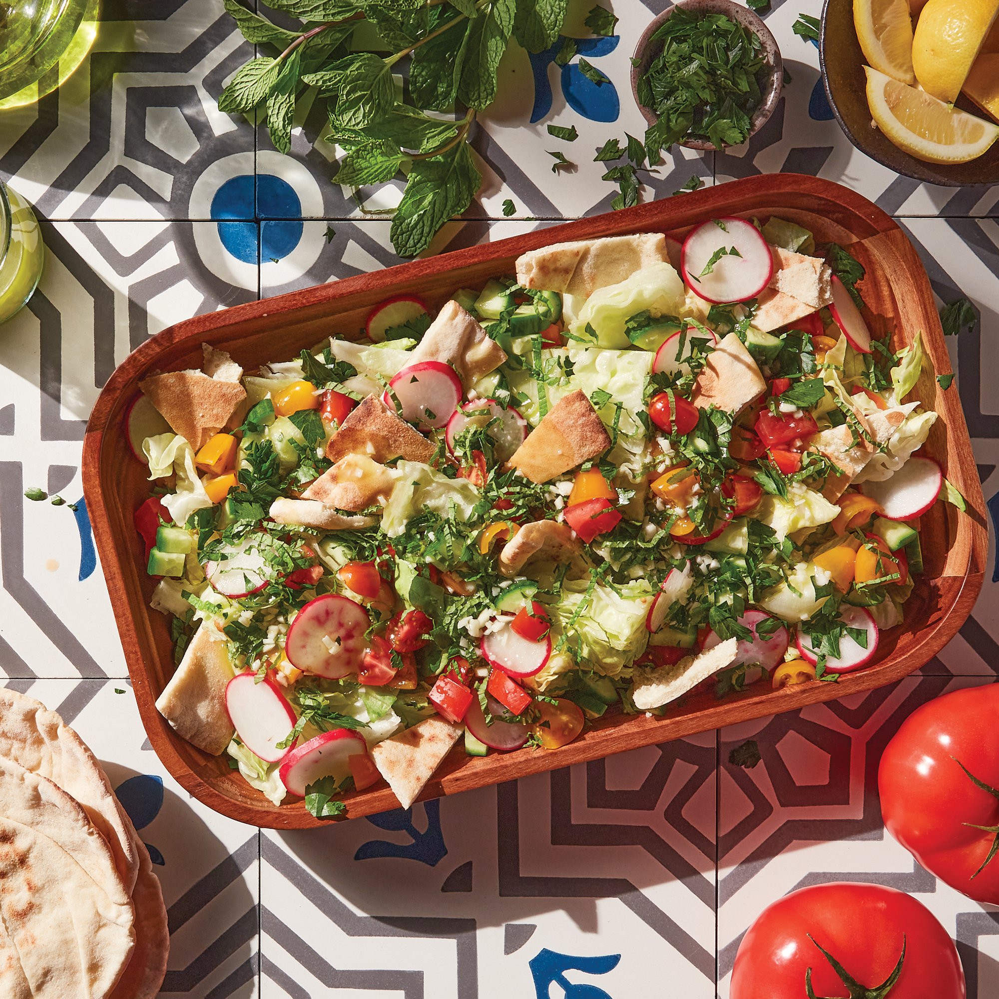 Lebanese Style Fattoush Salad Recipe from H-E-B