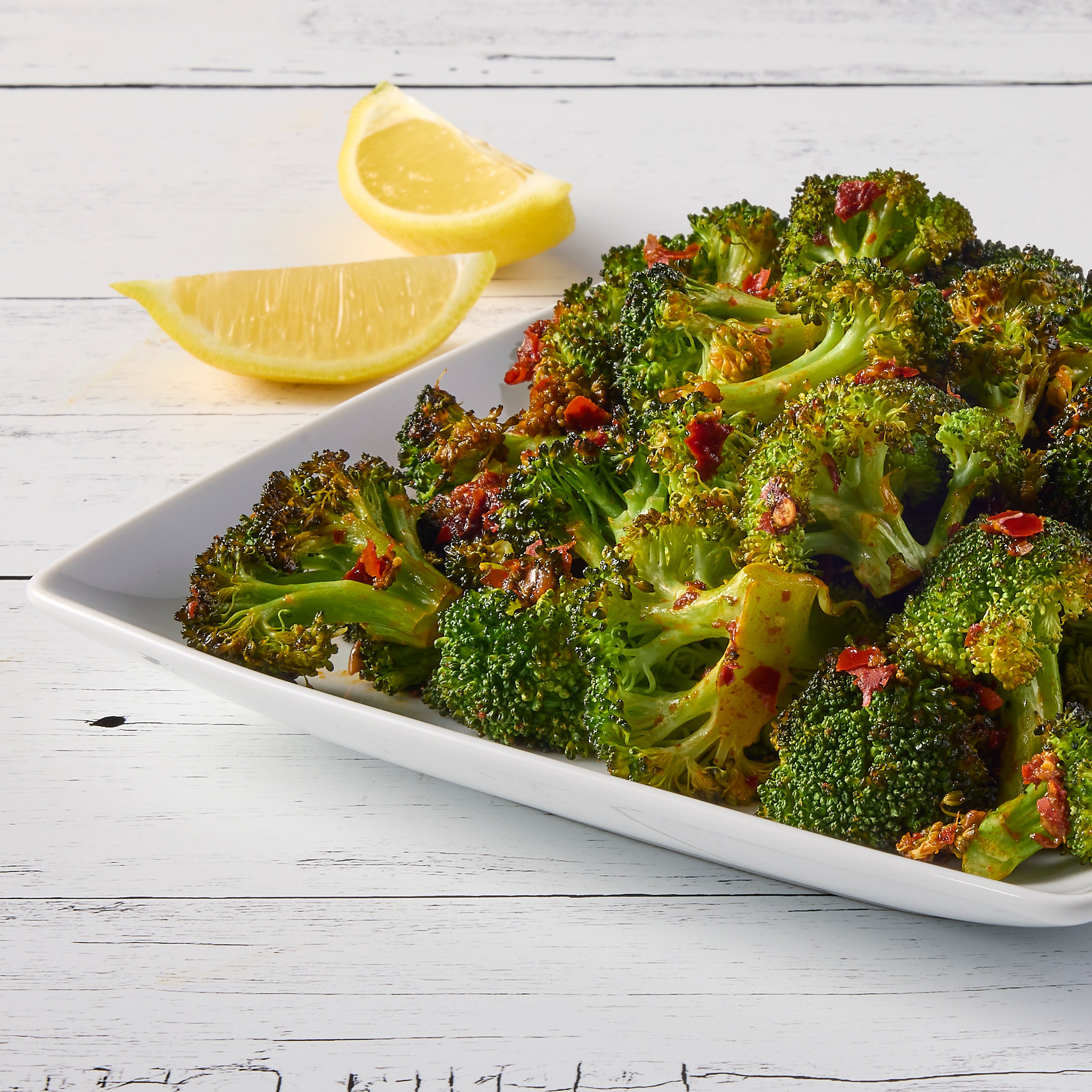 Lemon and Harissa Roasted Broccoli Recipe from H-E-B