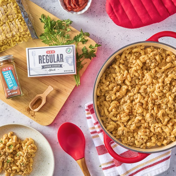 One Pot Cheeseburger Mac and Cheese Recipe from H-E-B