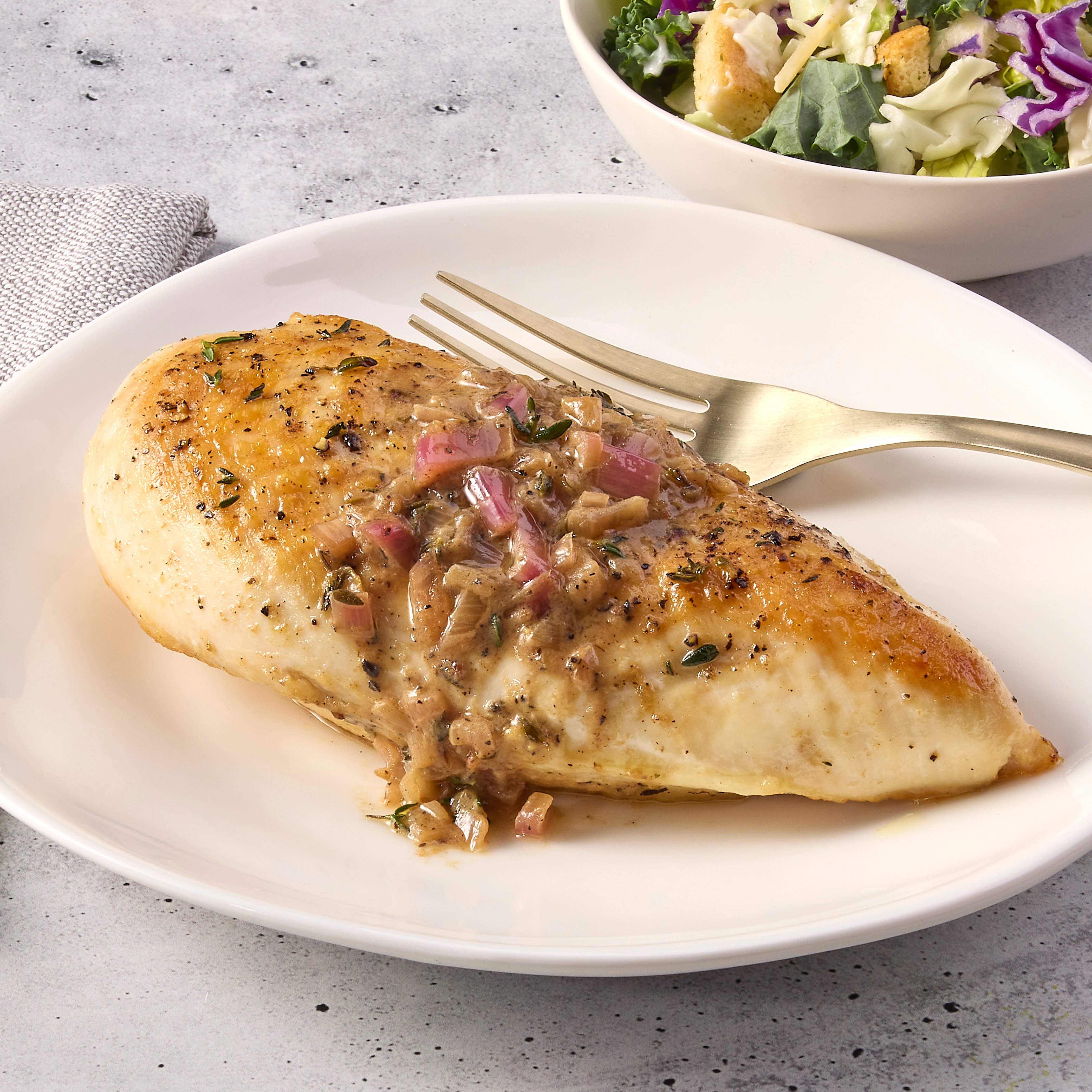 Pan Roasted Chicken with Champagne Mustard Sauce Recipe from H-E-B
