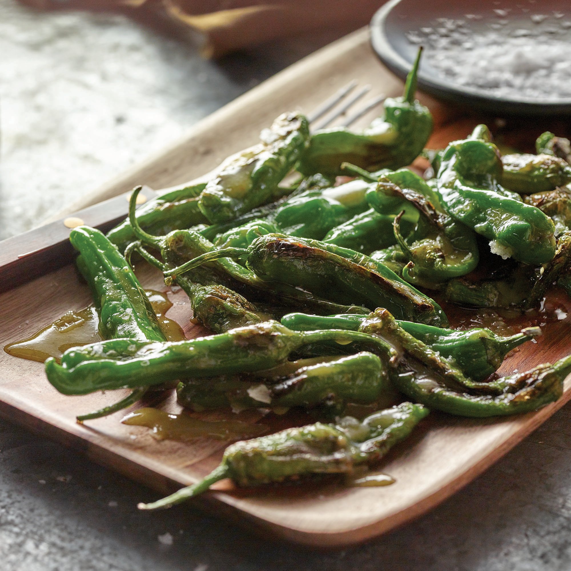 Pan Roasted Shishito with Yuzu Kosho Vinaigrette Recipe from H-E-B