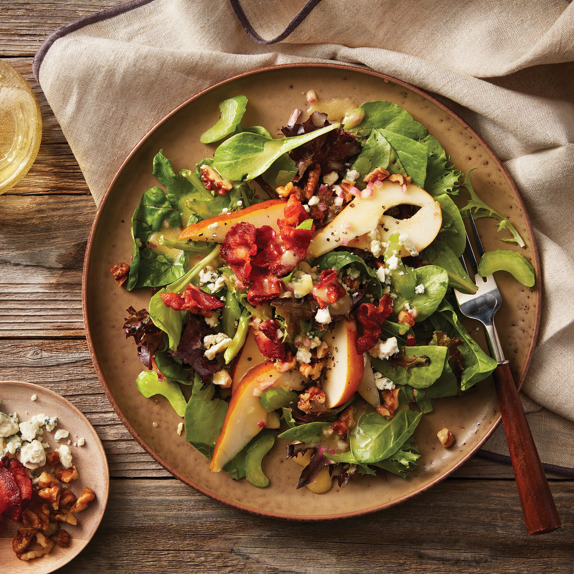 Pear Salad With Blue Cheese And Bacon Recipe From H E B