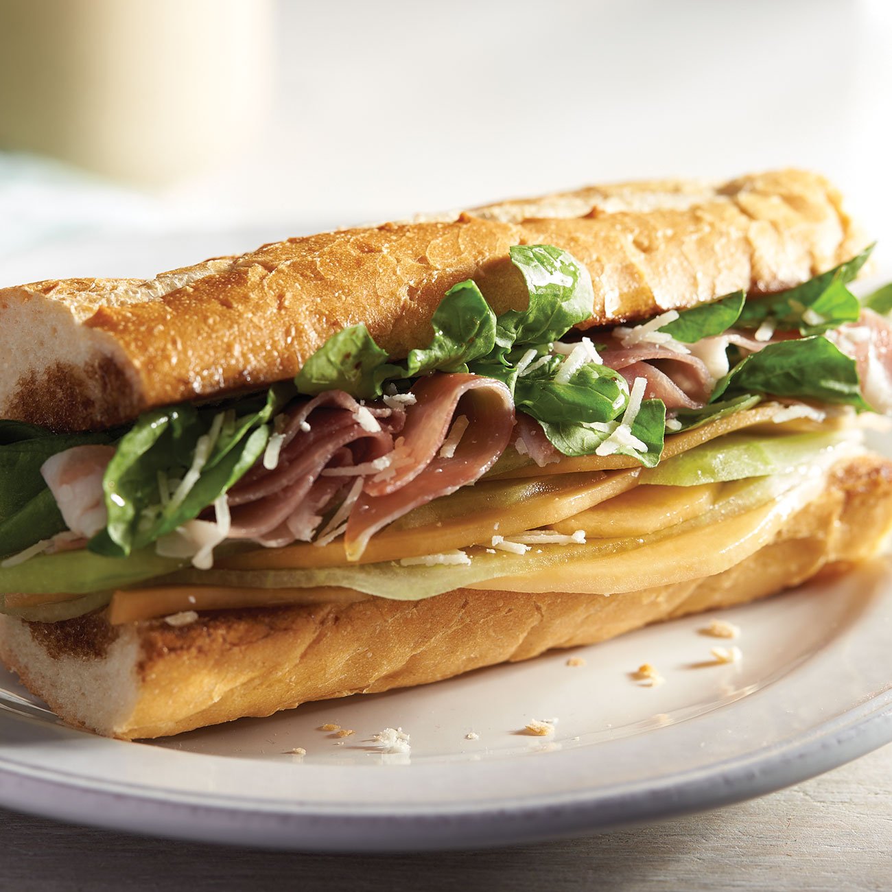Prosciutto and Melon Grinder Recipe from H-E-B