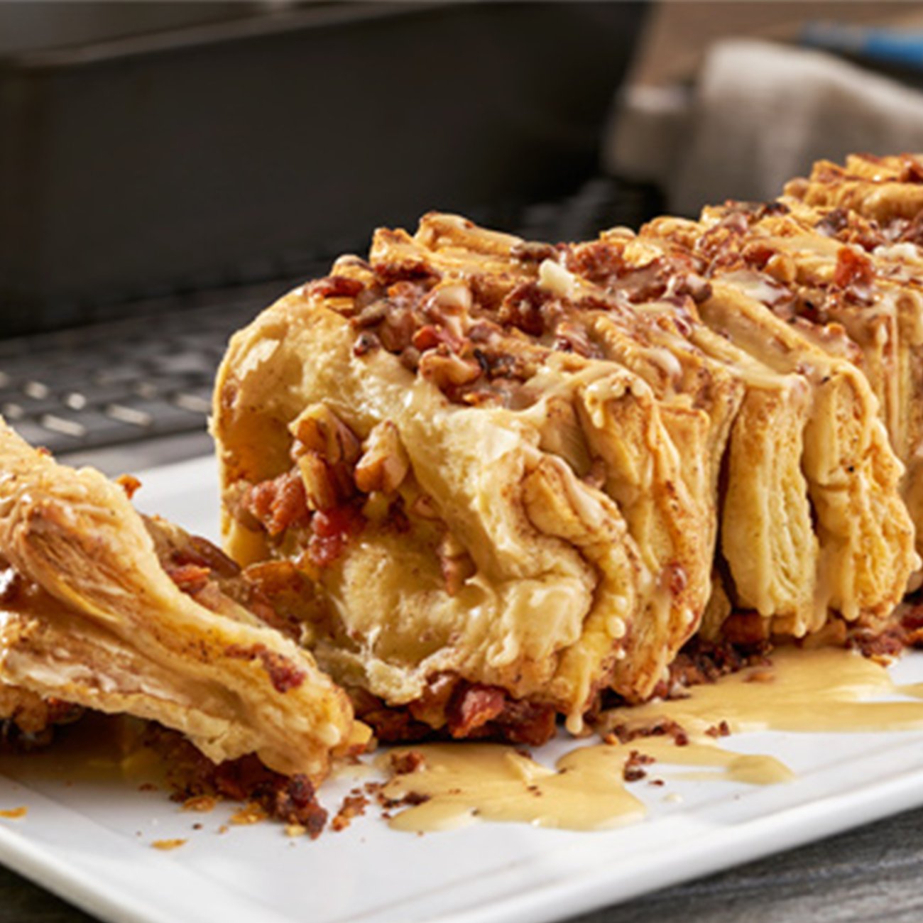 Pull Apart Loaf with Maple Bacon Recipe from H-E-B