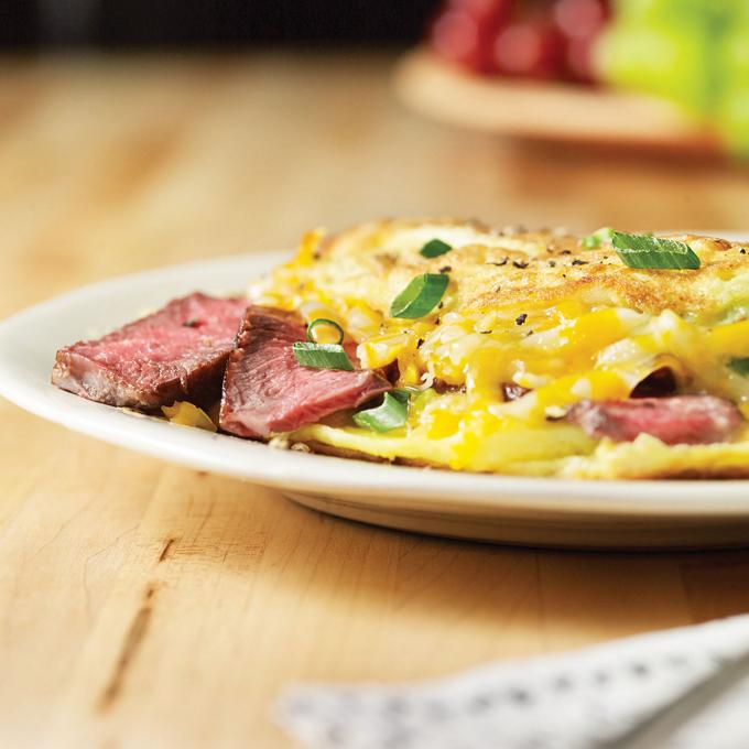 Ribeye Steak Omelette Recipe from H-E-B