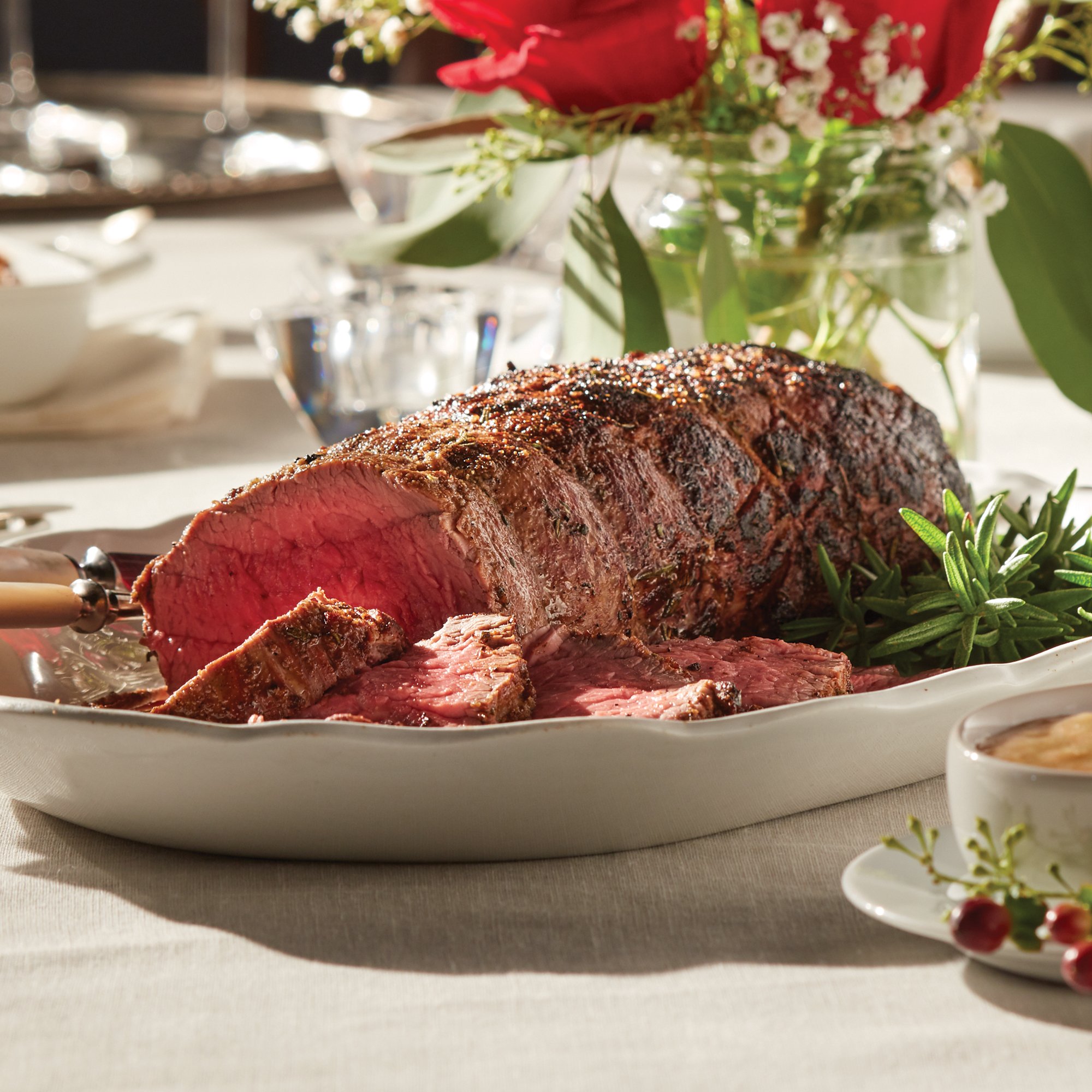 Rosemary and Garlic Roasted Beef Tenderloin Recipe from H-E-B