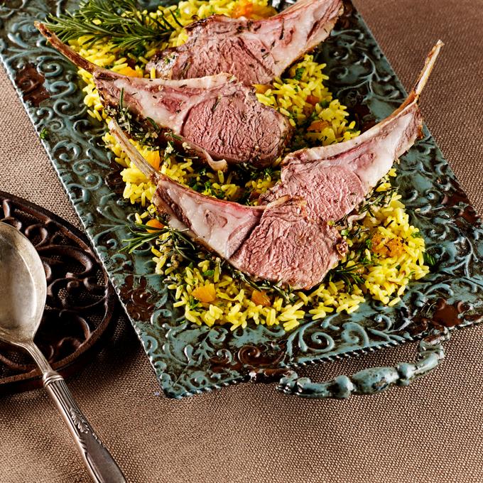 Rosemary Roasted Rack Of Lamb Recipe from H-E-B