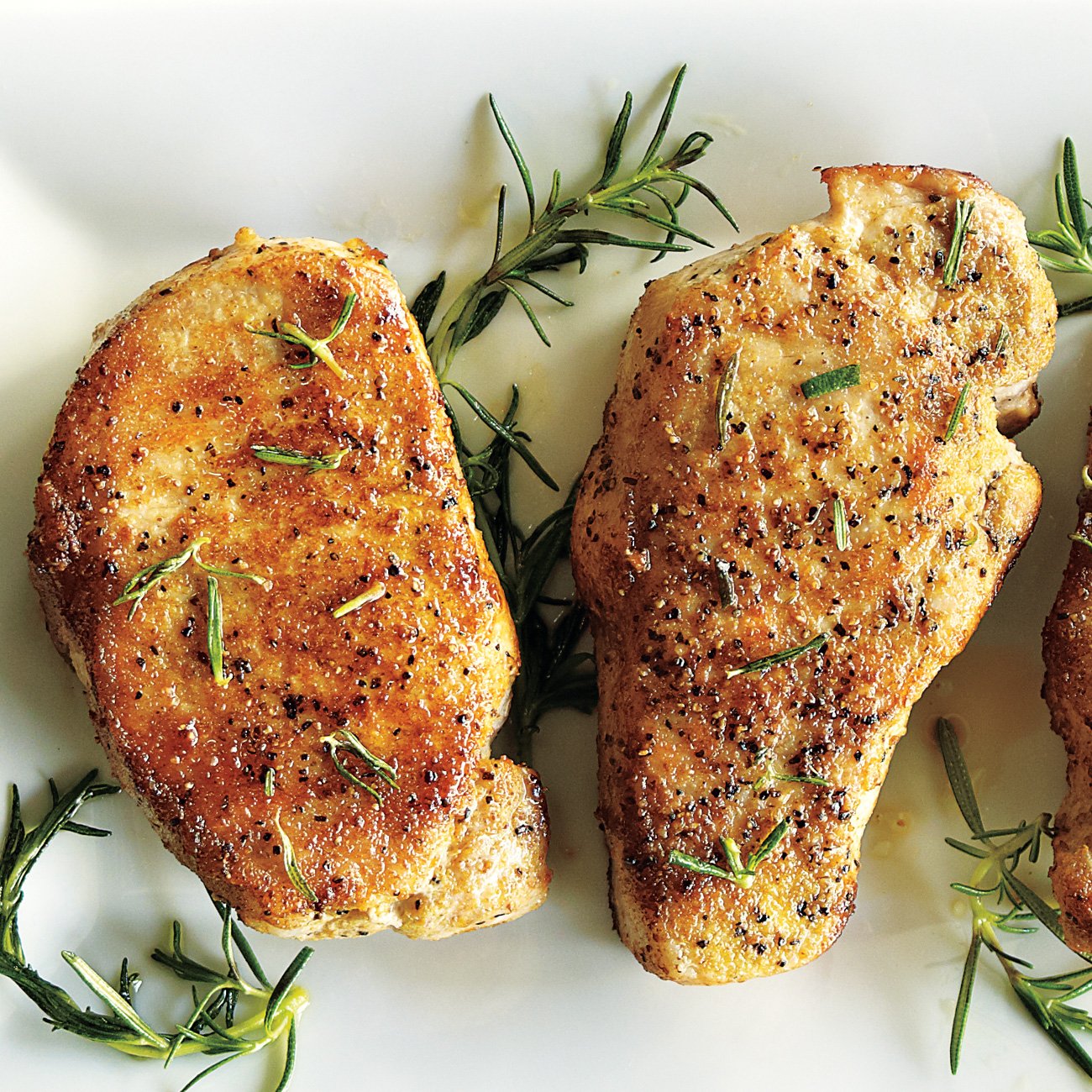 Rosemary-Rubbed Pork Chops Recipe from H-E-B