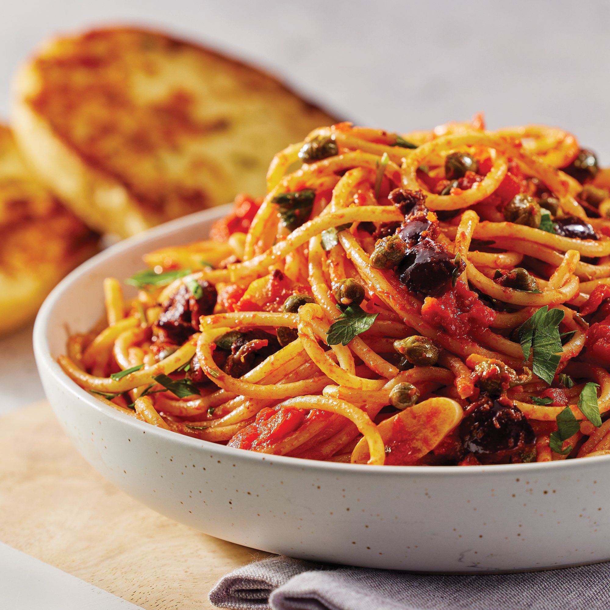 Spaghetti Alla Puttanesca Recipe from H-E-B