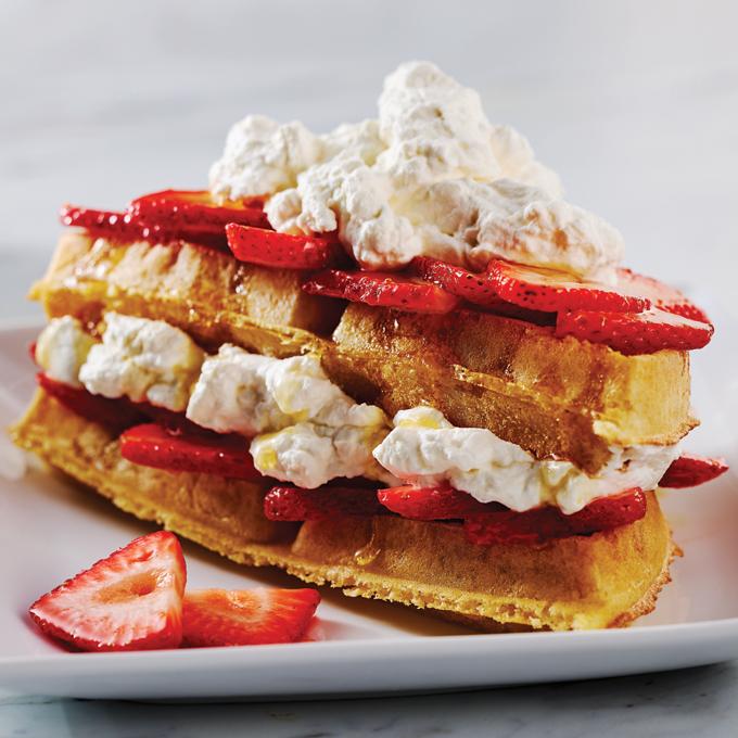 Strawberry Shortcake Waffle Stack Recipe from H-E-B