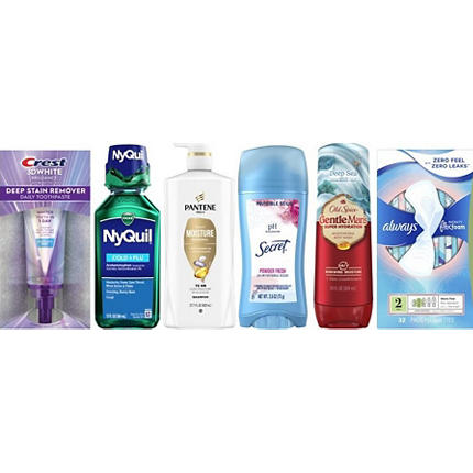 $5 off your basket when you buy $25 of Crest, Oral-B, Vicks, Olay ...
