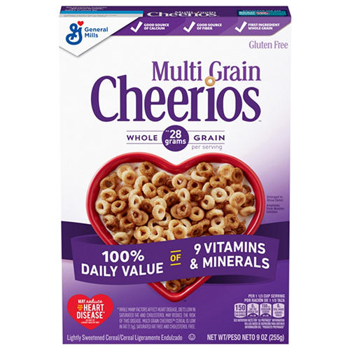 Multigrain Cheerios Nutrition Label