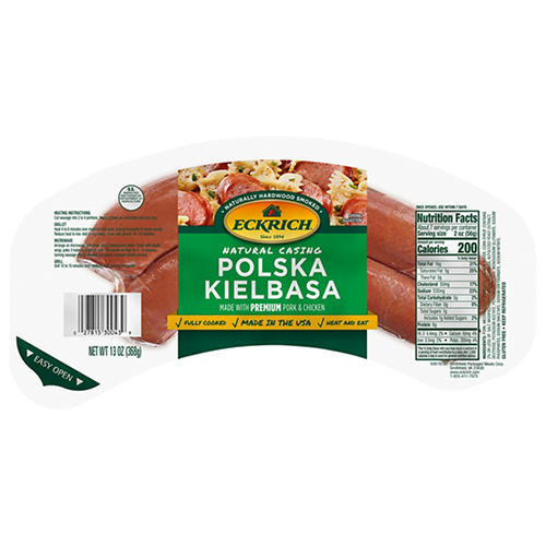 Eckrich Polska Kielbasa Skinless Hardwood Smoked Natural, 40% OFF