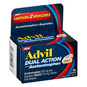 Advil Dual Action with Acetaminophen - Shop Pain Relievers at H-E-B