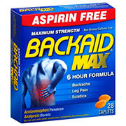 Backaid Max Aspirin Free Muscle Pain Relief Tablets - Shop Medicines ...