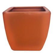 Blue Orange Pottery Terra Cotta Square Planter - Shop Patio & Outdoor ...