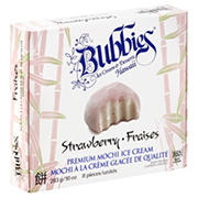 Bubbies Premium Mochi Strawberry Ice Cream - Shop Ice Cream & Treats at ...