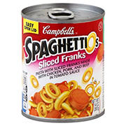Campbell's SpaghettiOs With Sliced Franks - Shop Pantry Meals at H-E-B