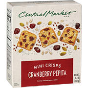 Central Market Cranberry Pepita Mini Crisps - Shop Snacks & Candy at H-E-B