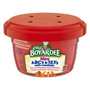 Chef Boyardee Mini ABC's and 123's with Meatballs - Shop Pantry Meals ...