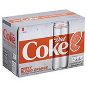 Coca-Cola Zesty Blood Orange Diet Coke 12 oz Cans - Shop Soda at H-E-B