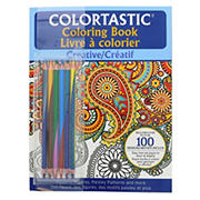Colortastic Adult Coloring Book With Pencil: Creative - Shop Toys at H-E-B