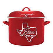 Cook Prep Eat Red GOD Bless Texas Stock Pot with Lid - Shop Kitchen ...