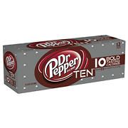 Dr Pepper TEN Soda 12 oz Cans - Shop Soda at H-E-B