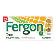 Fergon Ferrous Gluconate Tablets - Shop Vitamins & Supplements at H-E-B