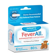 FeverAll Infants Acetaminophen 80 mg Suppositories - Shop Medicines ...