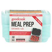 Good Cook 2 Compartment Meal Prep Containers + Lids - Shop Kitchen ...