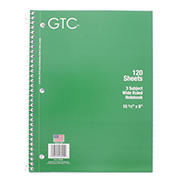 GTC 3 Subject Wide Ruled Spiral Notebook, Green - Shop School & Office ...