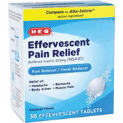 H-E-B Extra Strength Antacid & Pain Relief Effervescent Tablets - Shop ...