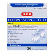 H-E-B Effervescent Cold Plus Effervescent Tablets Original Flavor ...