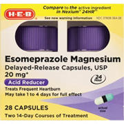 H-E-B Omeprazole Delayed Release Acid Relief Tablets – 20 mg - Shop ...