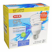 H-E-B Instant On 23-Watt Soft White CFL Light Bulbs - Shop Home ...