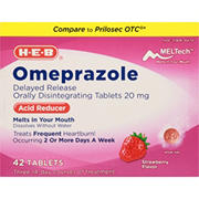 H-E-B Omeprazole Orally Disintegrating Tablets 20mg - Shop Medicines ...
