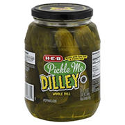 H-E-B Pickle Me Dilley Whole Dill Pickles - Shop Vegetables at H-E-B