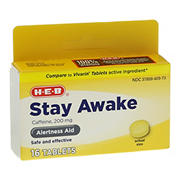 H-E-B Stay Awake Maximum Strength Tablets - Shop Sleep & Snoring Aids ...