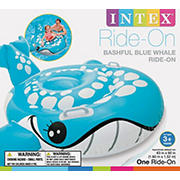 Intex Recreation Inflatable Bashful Blue Whale Ride-On - Shop Patio ...