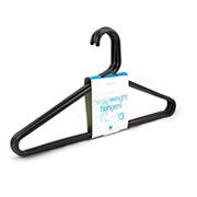 Merrick Black Heavy Weight Hangers - Shop Storage & Organization at H-E-B