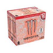 Monster Energy Ultra Peachy Keen Energy Drink 12 oz Cans - Shop Sports ...
